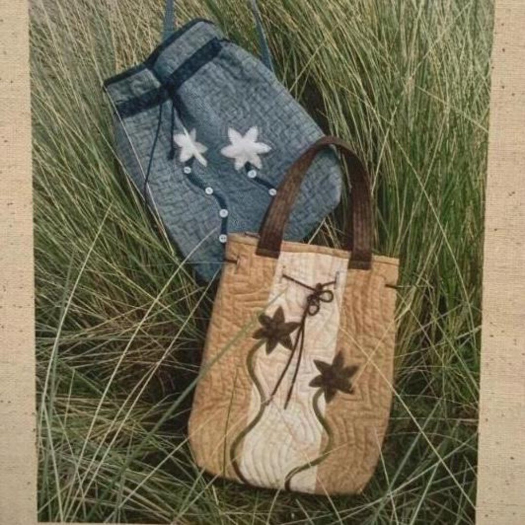 Bag Sewing Pattern by Monkey Buttons (2005). Drawstring and Shoulder ...