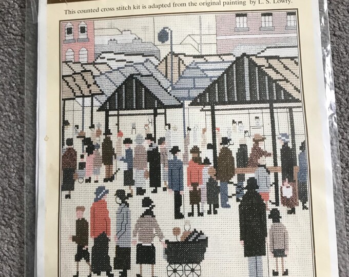 Cross Stitch Charts and Remaining Threads for Lowry Style Picture by ...