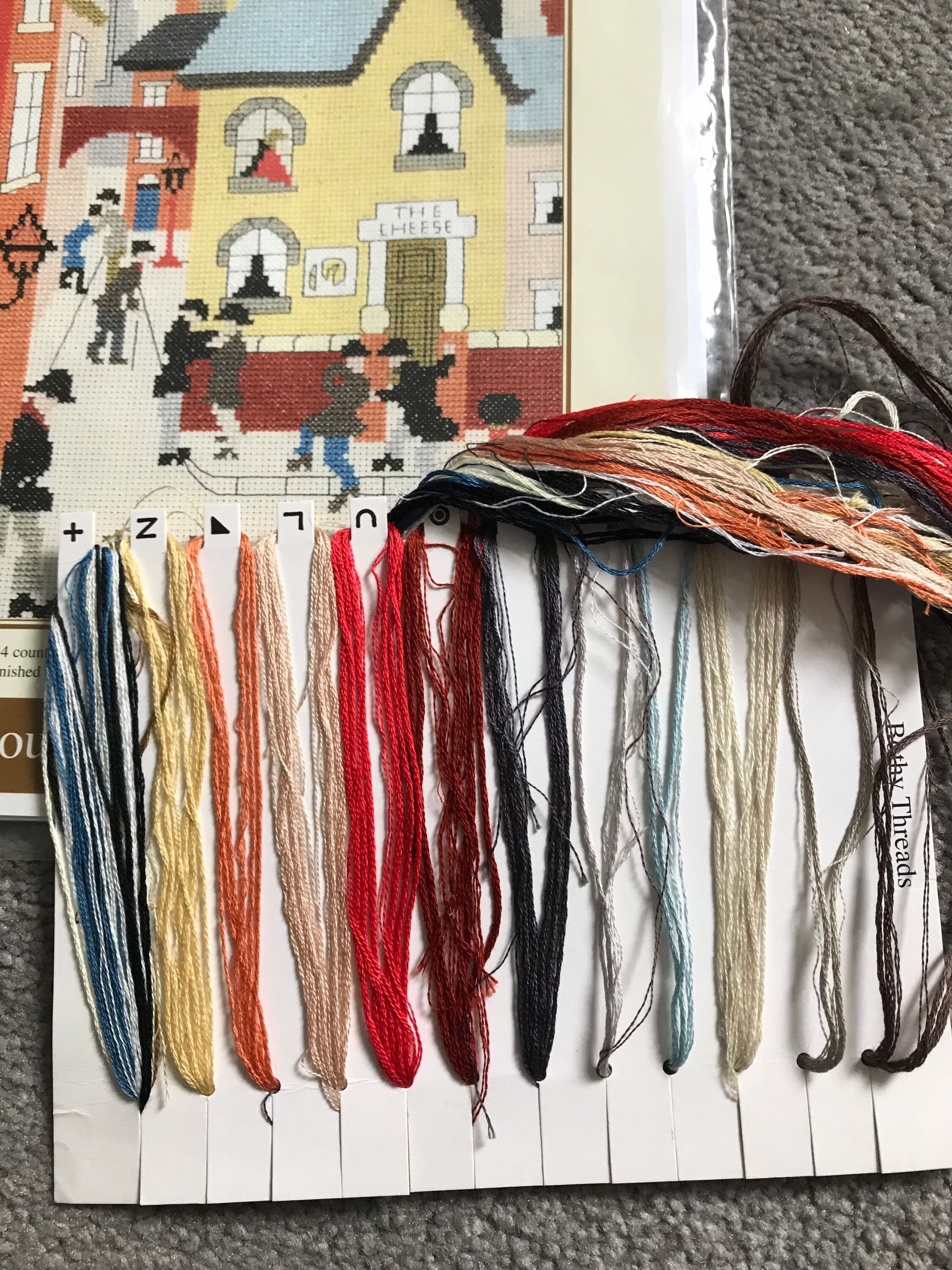 Cross Stitch Charts and Remaining Threads for Lowry Style Pictures by ...