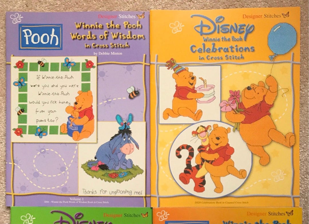 Winnie the Pooh Cross Stitch Charts in a Booklets by Designer Stitches ...