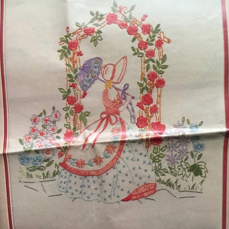 Crinoline Lady Embroidery - Etsy