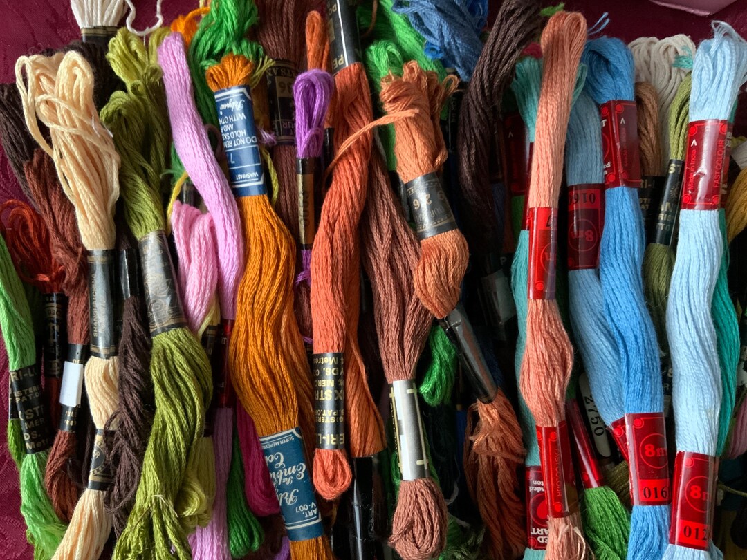 Embroidery Threads Bundle. Large Selection of Embroidery Threads, Mixed ...