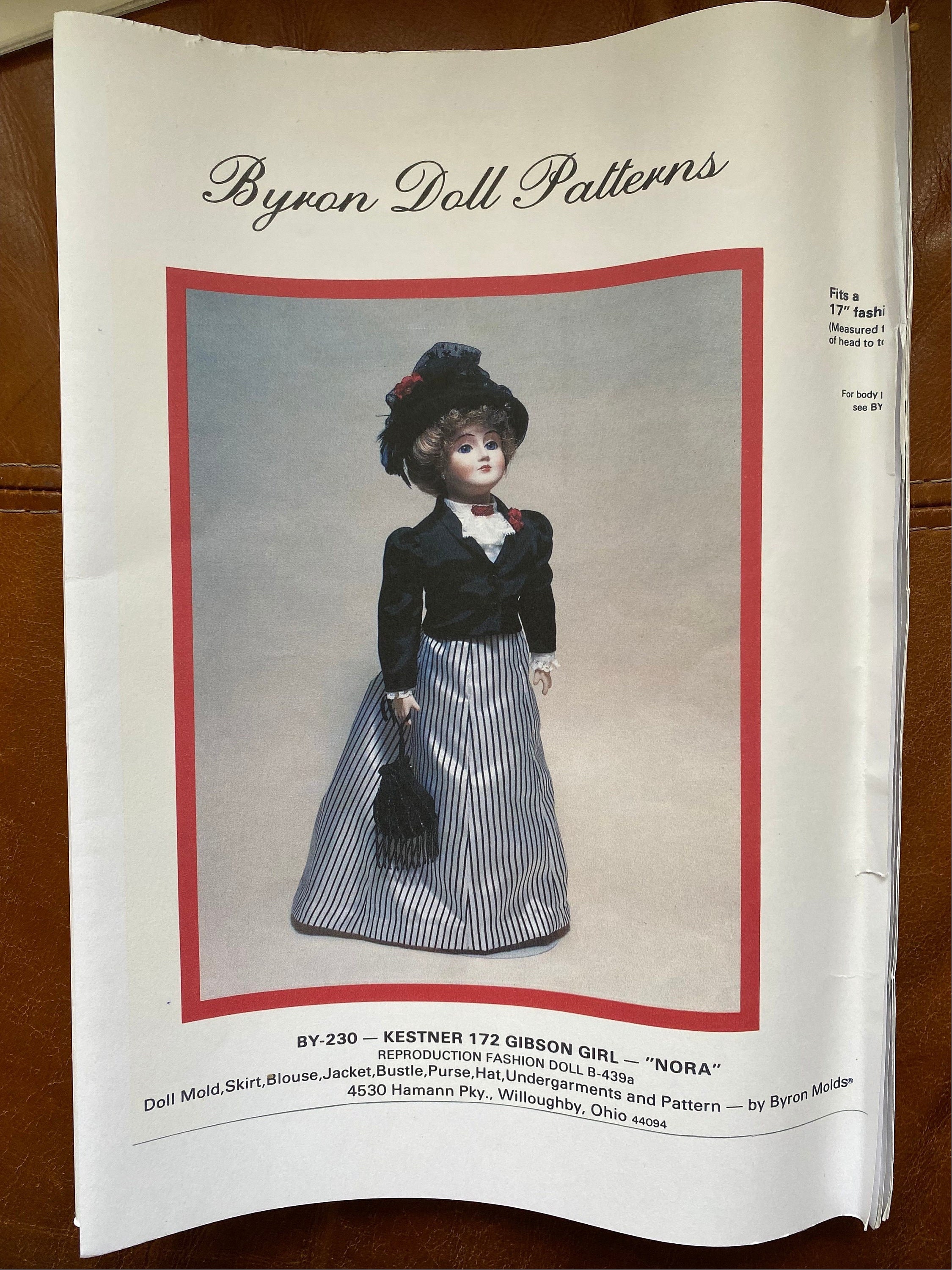 Vintage Dolls Sewing Pattern and Instructions for a Complete Period ...