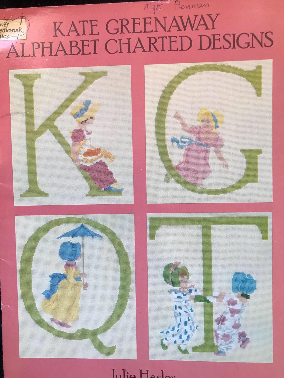 Kate Greenaway Cross Stitch Alphabet Charted Designs in a Booklet. Cute ...