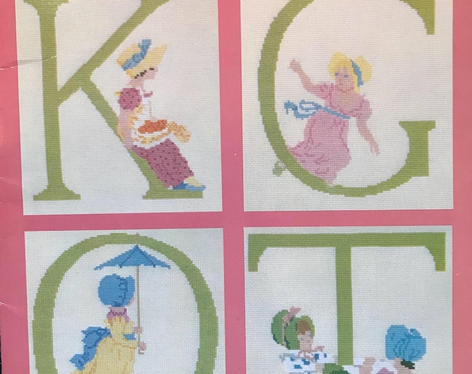 Cross Stitch Alphabet Booklet by Kate Greenaway With Cute Children’s ...