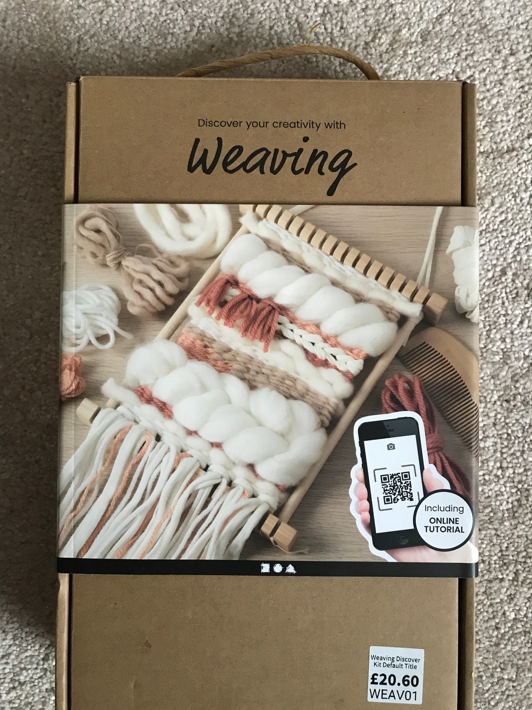 Weaving Kit for a Beginner. Loom, Various Wools of Different Textures ...