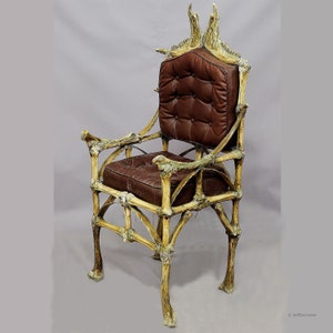 Large Wacky Bull Bone Throne Chair Ca. 1930 - Etsy