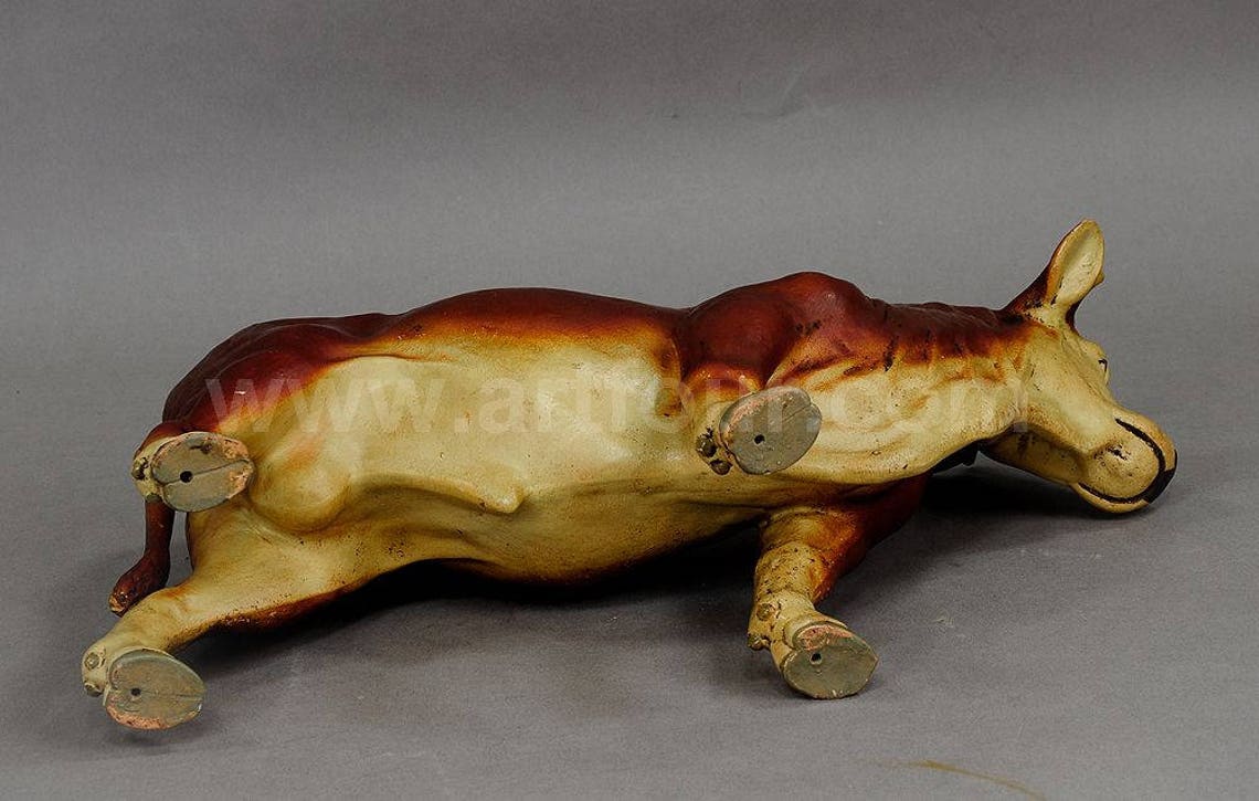 Antique Butchery Decoration of a Pottery Ox - Etsy