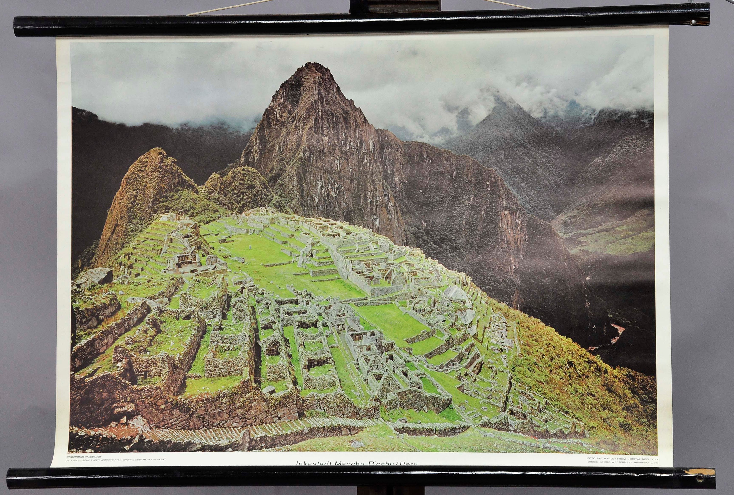 Vintage Picture Poster Wall Chart Inca City Machu Picchu - Etsy