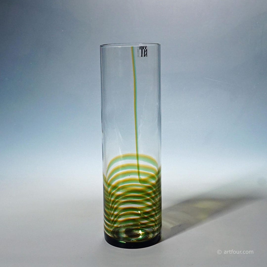 Murano Art Glass Vase Bifilo by Toni Zuccheri for Venini Ca. 1970s - Etsy