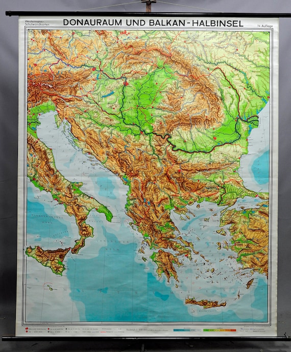 Balkan Peninsula Physical Map
