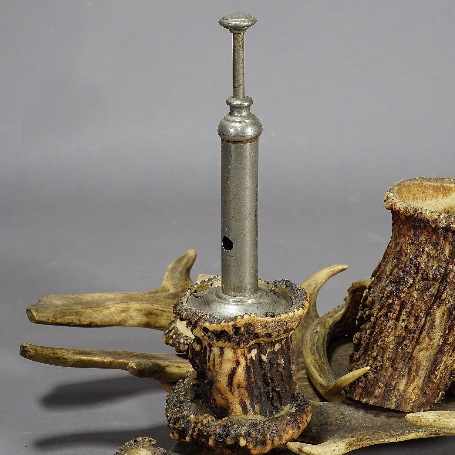 Antique Antler Smoking Desk Set Ca. 1900 - Etsy