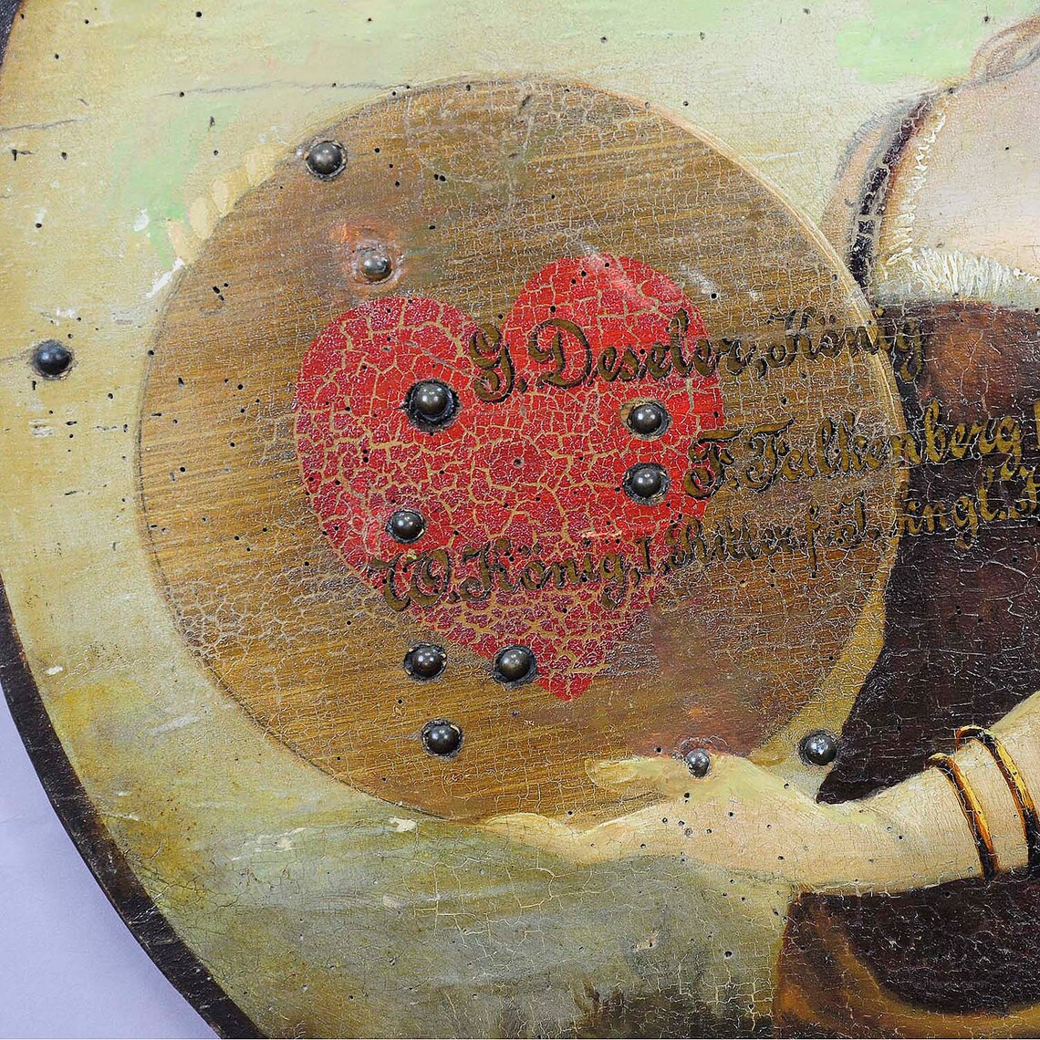 Antique Hand-painted Marksman King Target Plaque 1892 - Etsy