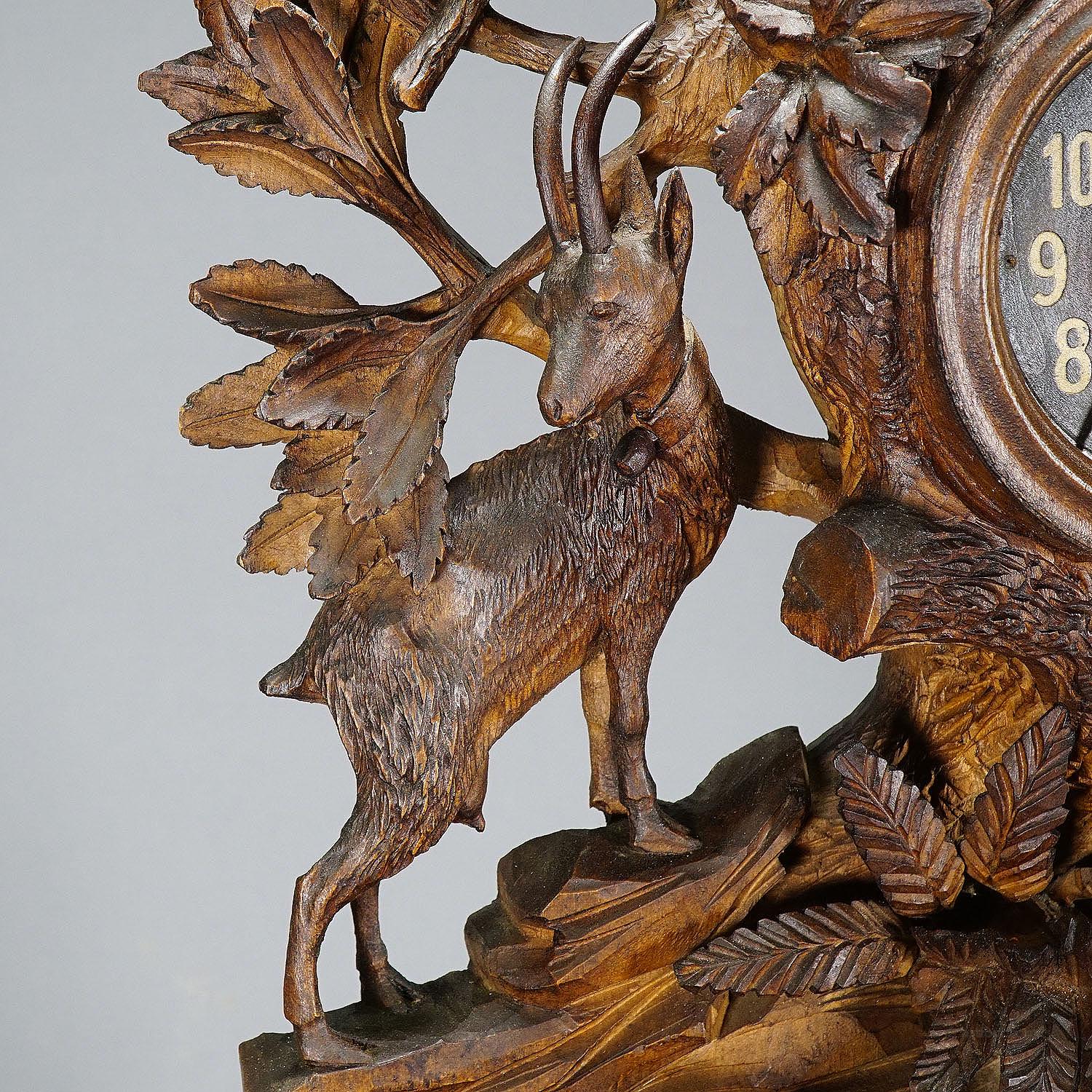 Antique Mantel Clock With Herdsman Family, Goats and Cattle - Etsy