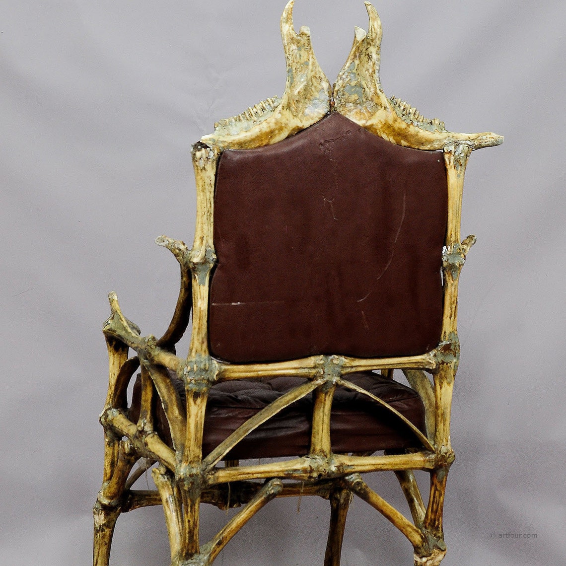 Large Wacky Bull Bone Throne Chair Ca. 1930 - Etsy