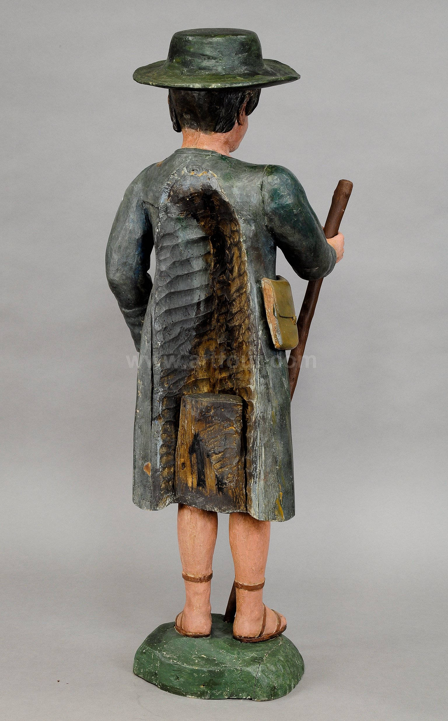 Antique Wooden Carved Crib Figurine of a Shepherd - Etsy