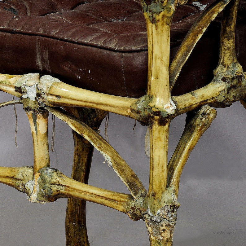 Large Wacky Bull Bone Throne Chair Ca. 1930 - Etsy