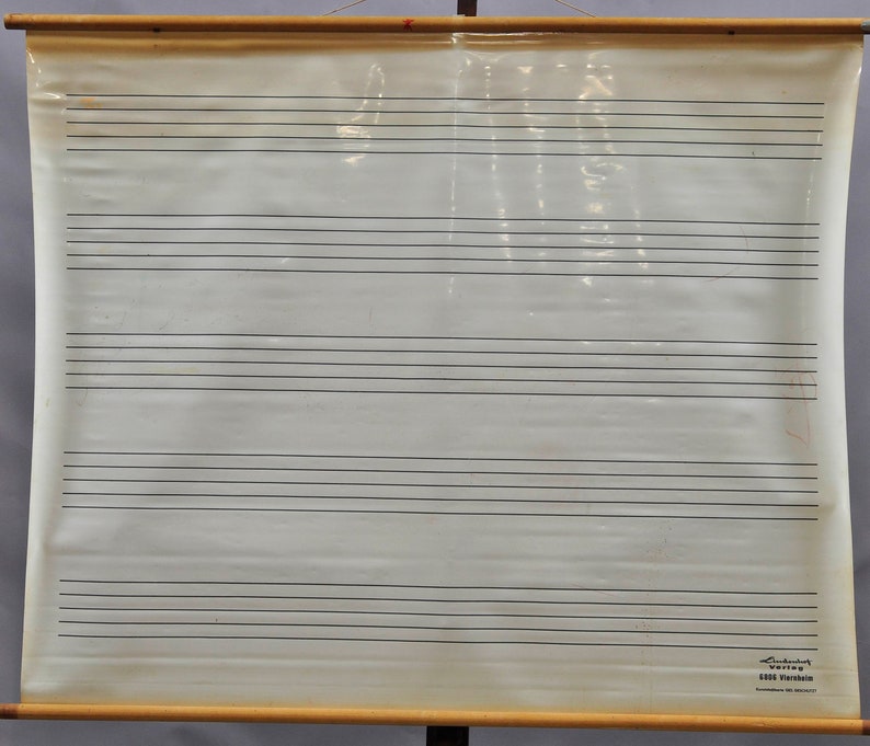 Vintage Rollable Wall Chart Staves DIY Party Decoration Poster Print - Etsy