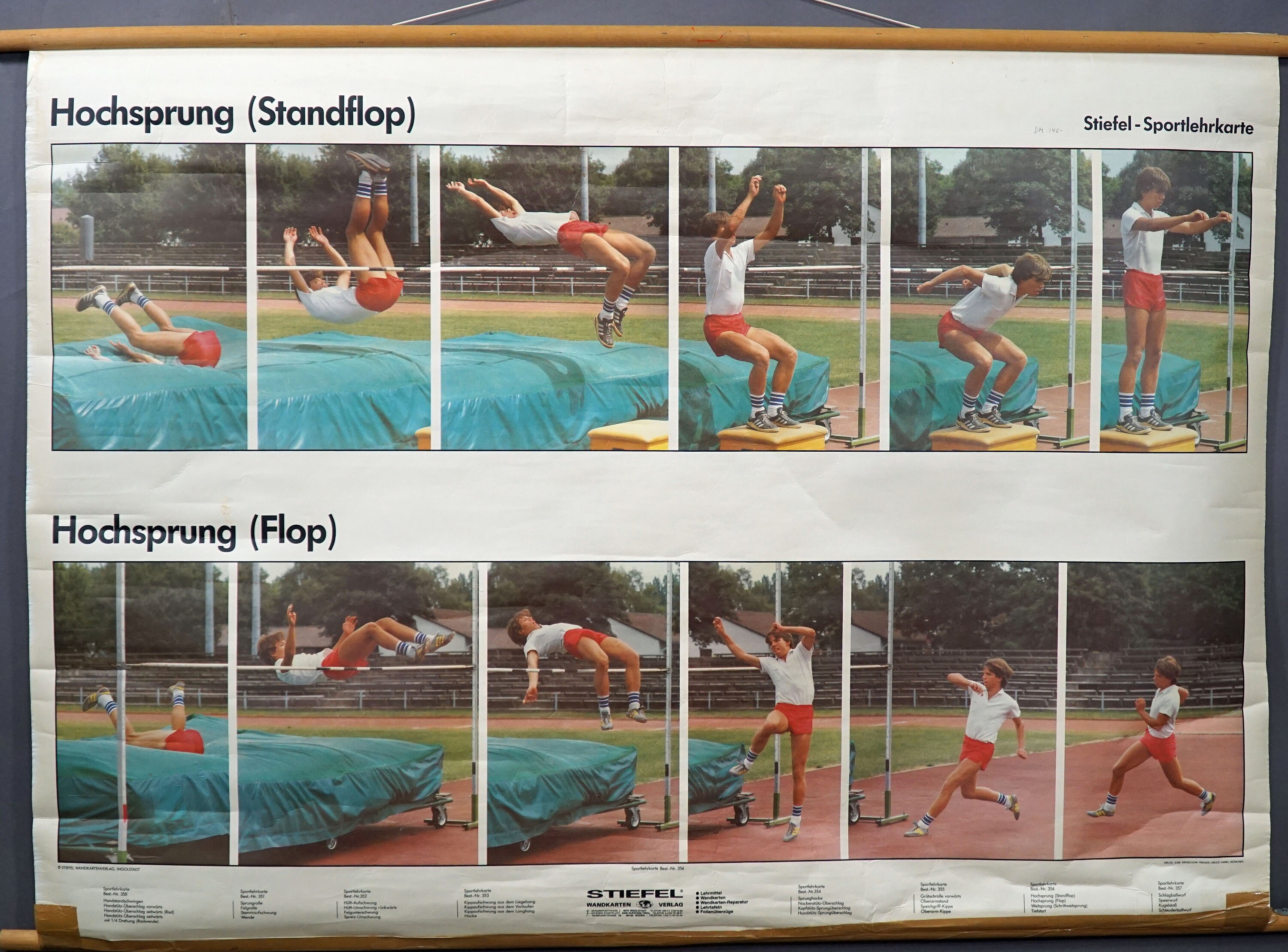 Athletics Wall Chart Track and Field Poster Long Jump Low Start - Etsy