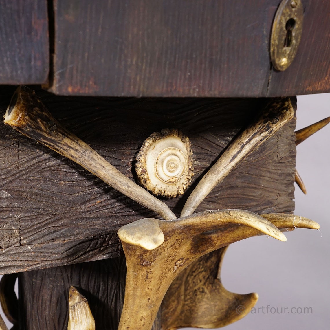 Elaborate Handmade Black Forest Style Antler Side Table Ca. 1900 - Etsy