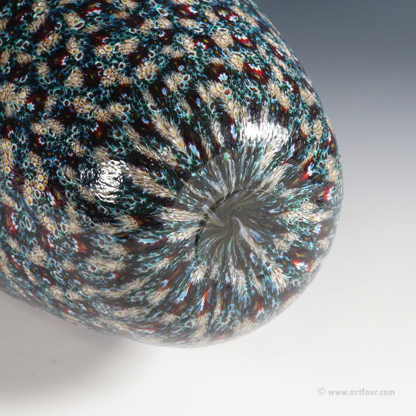 Vittorio Ferro Vase With Opaque Murrine Murano Ca. 2000s - Etsy