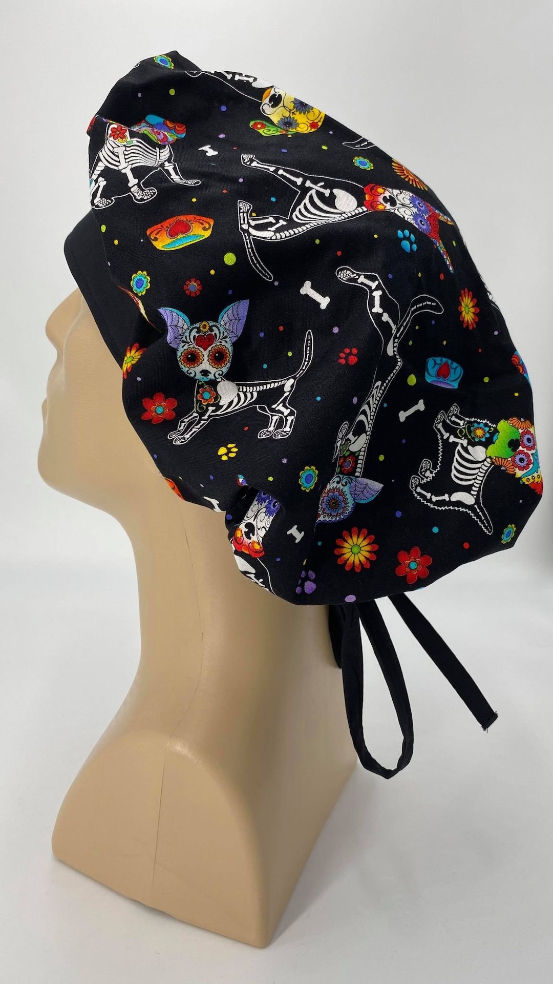 Scrub Hat, Head Bonnet, Big Hair Nurses Bouffant, Made in America USA ...