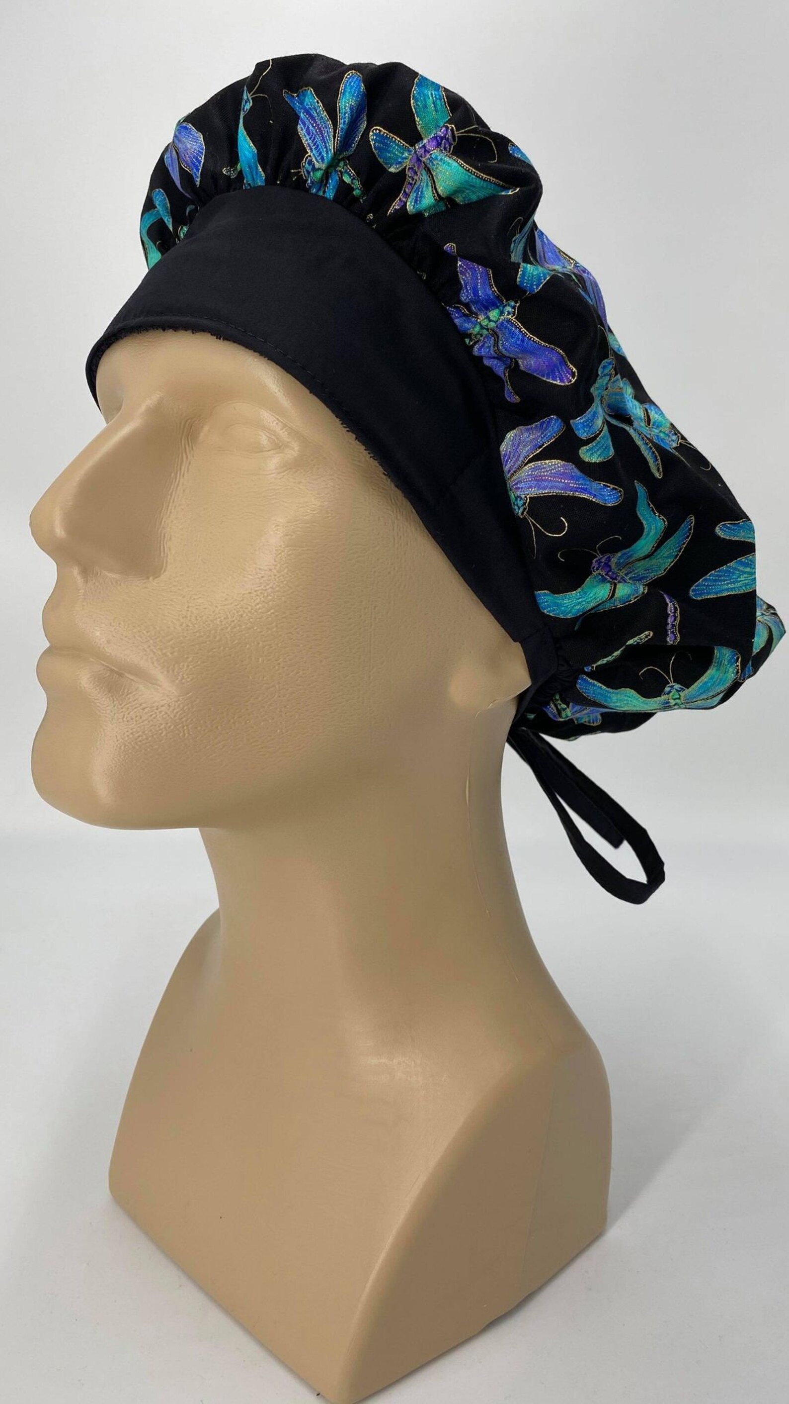 Nursing Cap Surgical Scrub Hat Dragonfly Long Hair Ponytail - Etsy