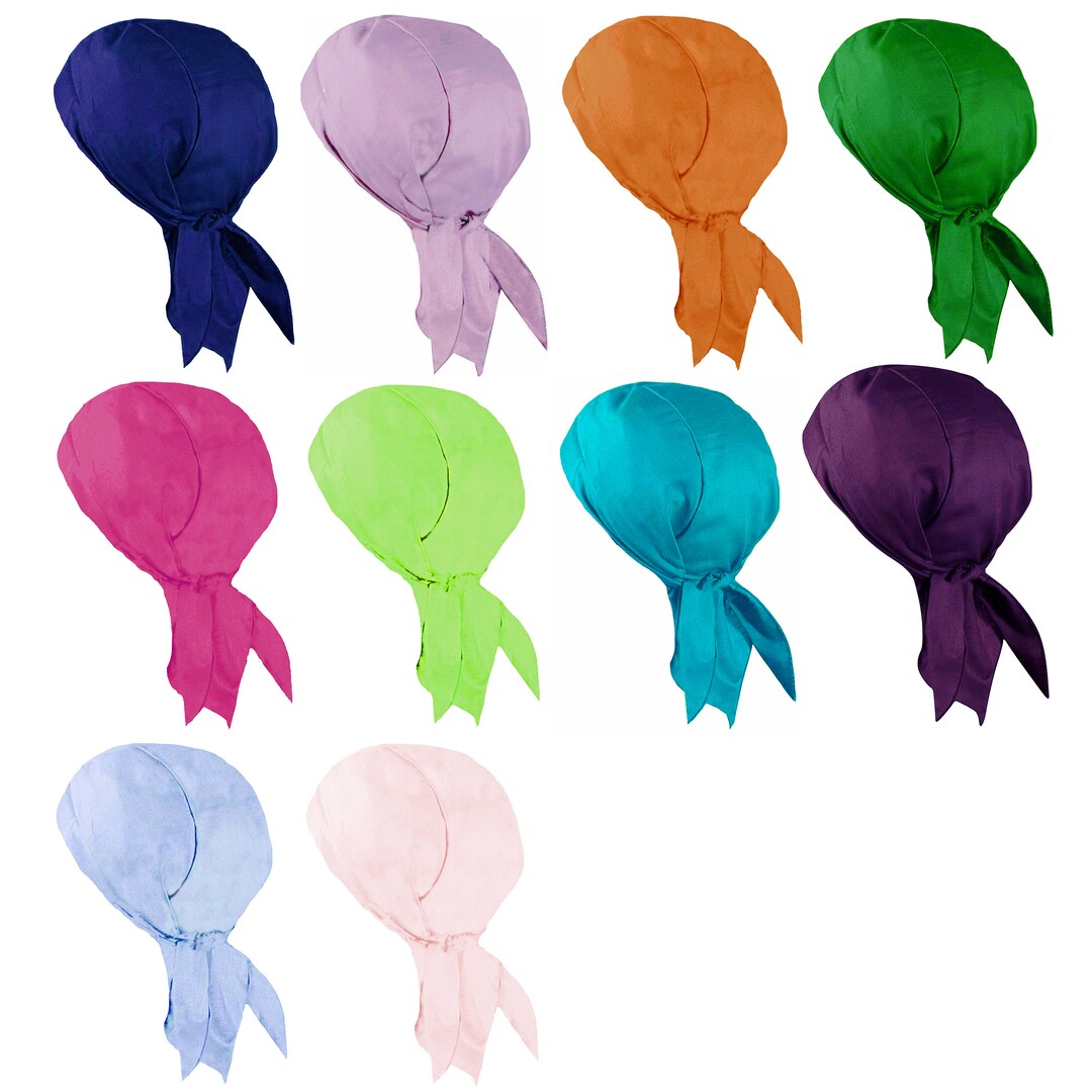 Bandana Ciclismo Gorra Biker Dorag, Algodón Doo Rag con Banda para el ...