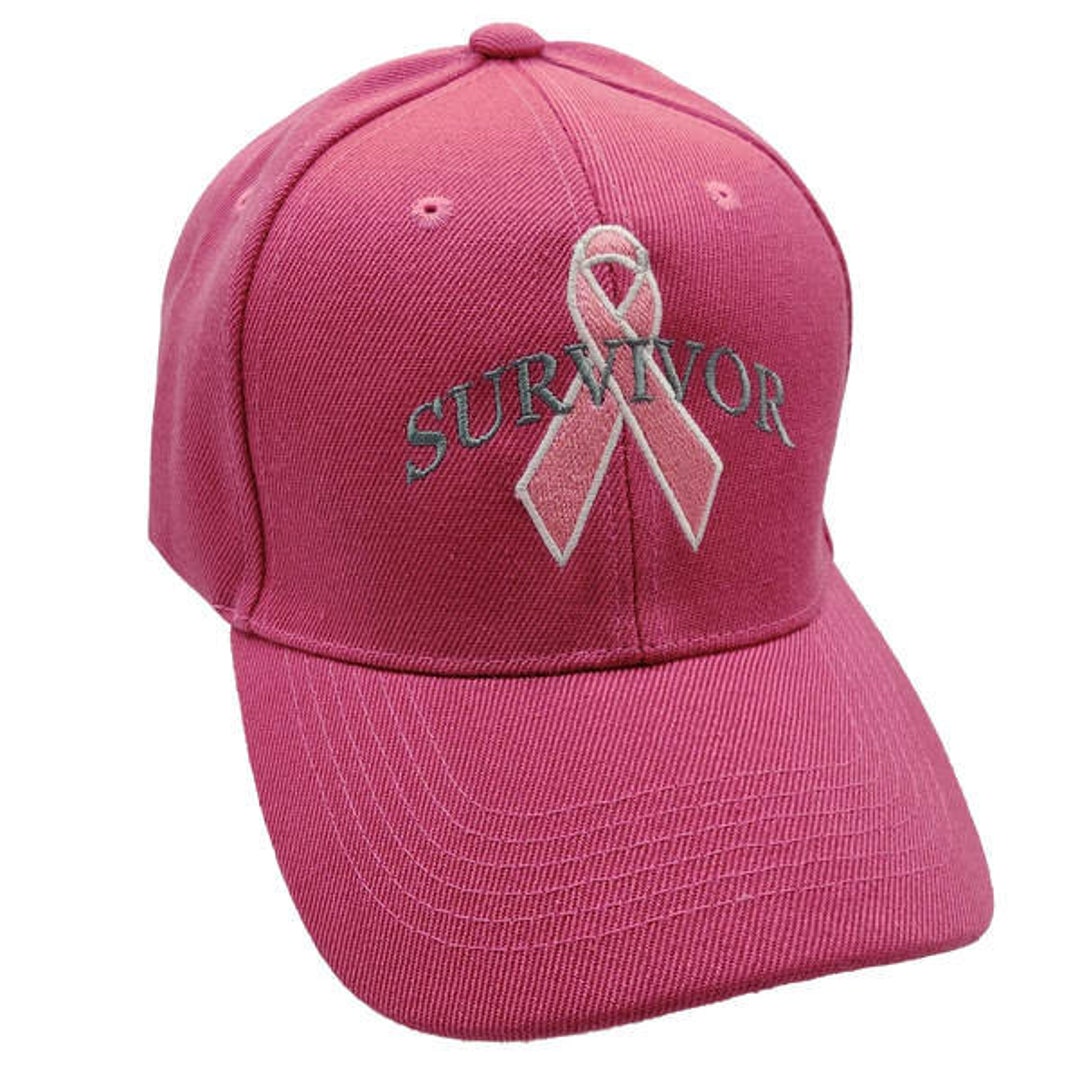 Pink Ribbon Baseball Cap, Breast Cancer Awareness Survivor Hat - Etsy
