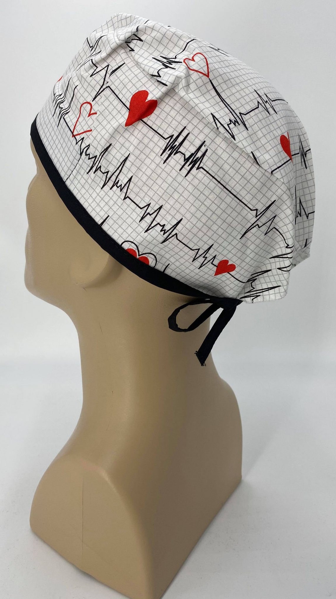 Cotton Scrub Cap: Caduceus, Skeleton, Spine, EKG - Nurse, Doctor Hat - Etsy