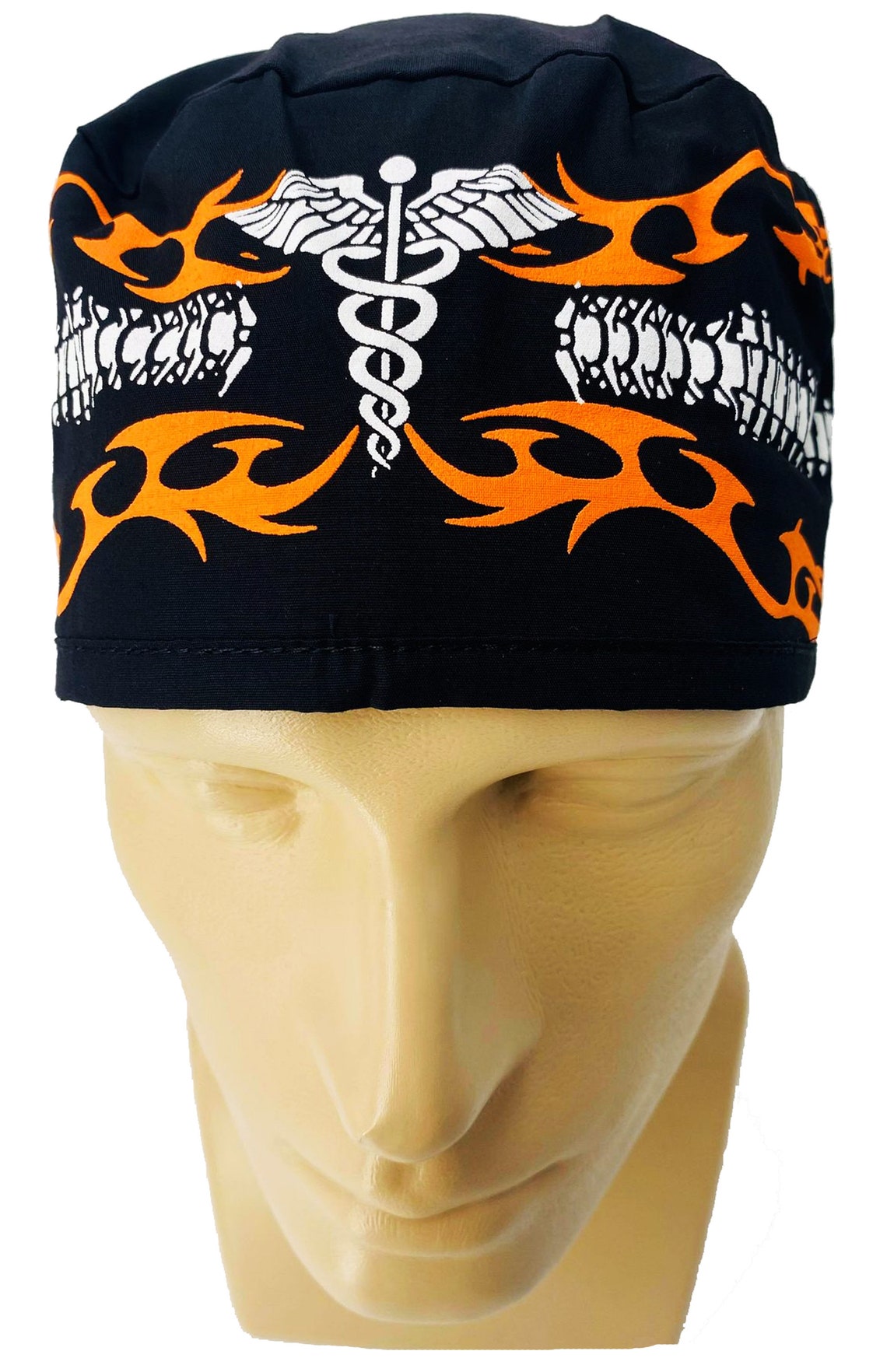 Cotton Scrub Cap: Caduceus, Skeleton, Spine, EKG - Nurse, Doctor Hat - Etsy