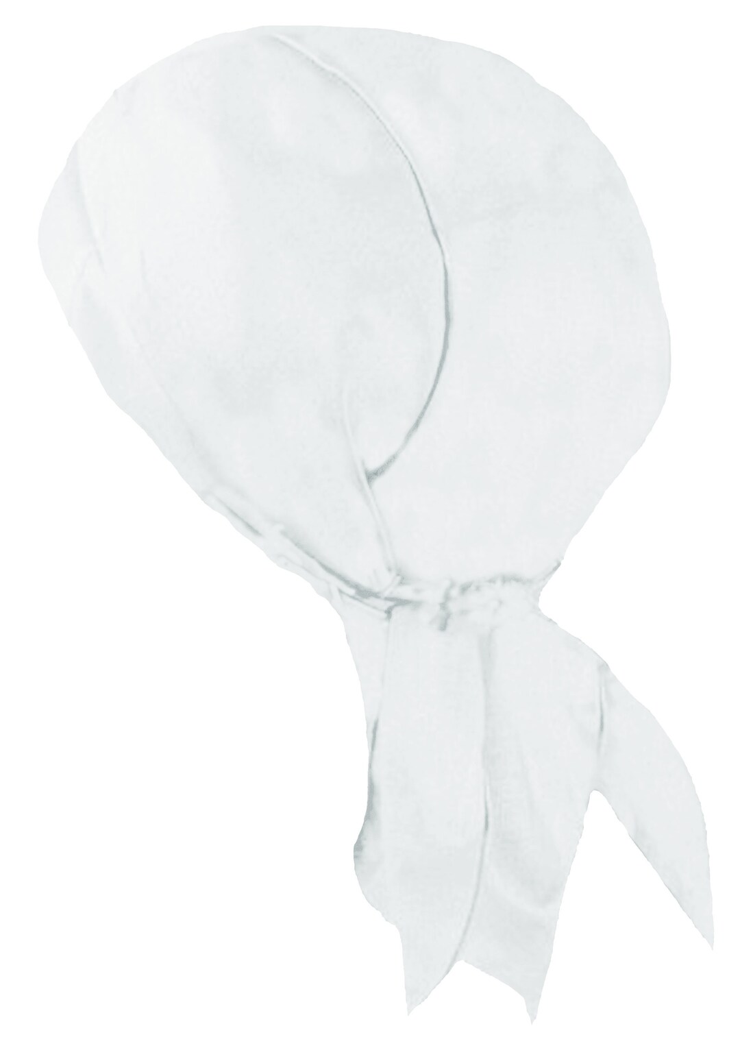 White Doo Rag With SWEATBAND DELUXE Du Bandana Motorcycle Skull Cap ...