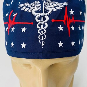 Cotton Scrub Cap: Caduceus, Skeleton, Spine, EKG - Nurse, Doctor Hat - Etsy