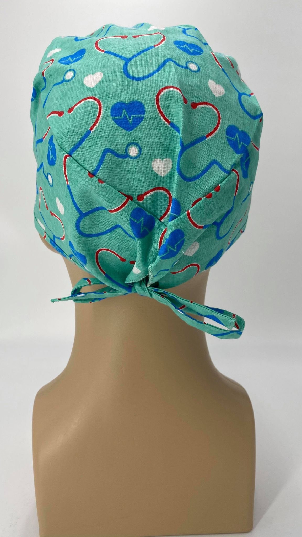 Scrub Hat EKG Hearts Nursing Cap Gift for Doctor Cardiologist | Etsy