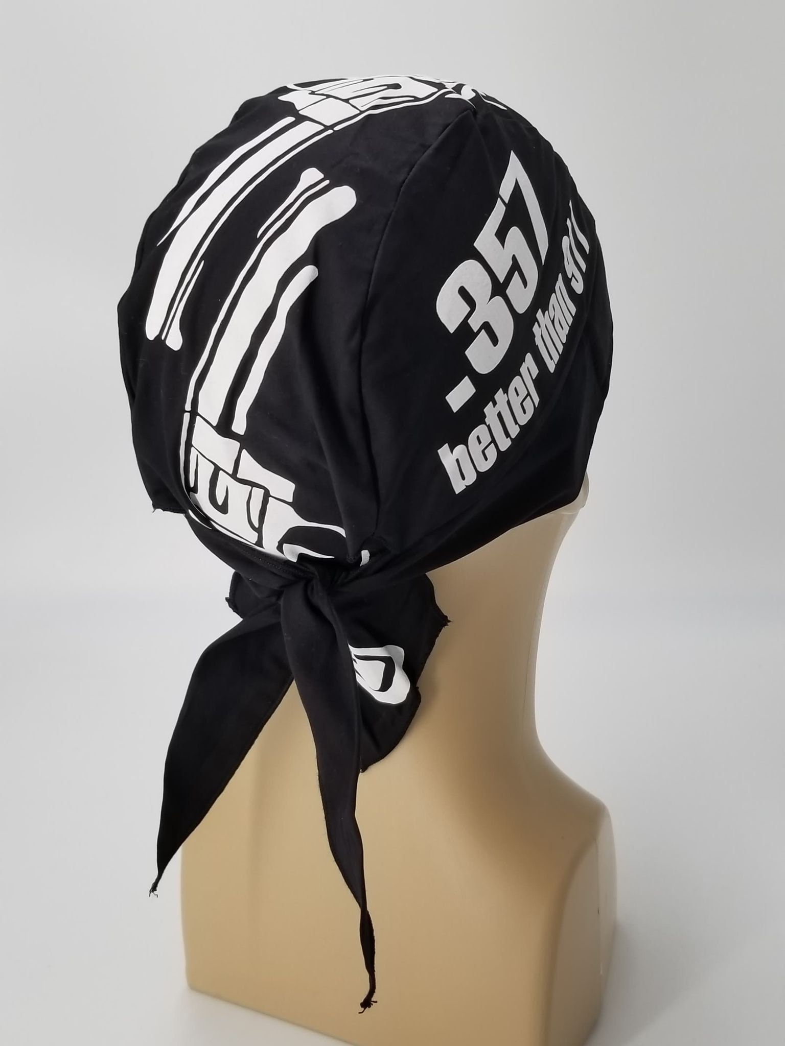 Black and White Do Rag Bandana Hair Wrap .357 Better Than - Etsy Nederland