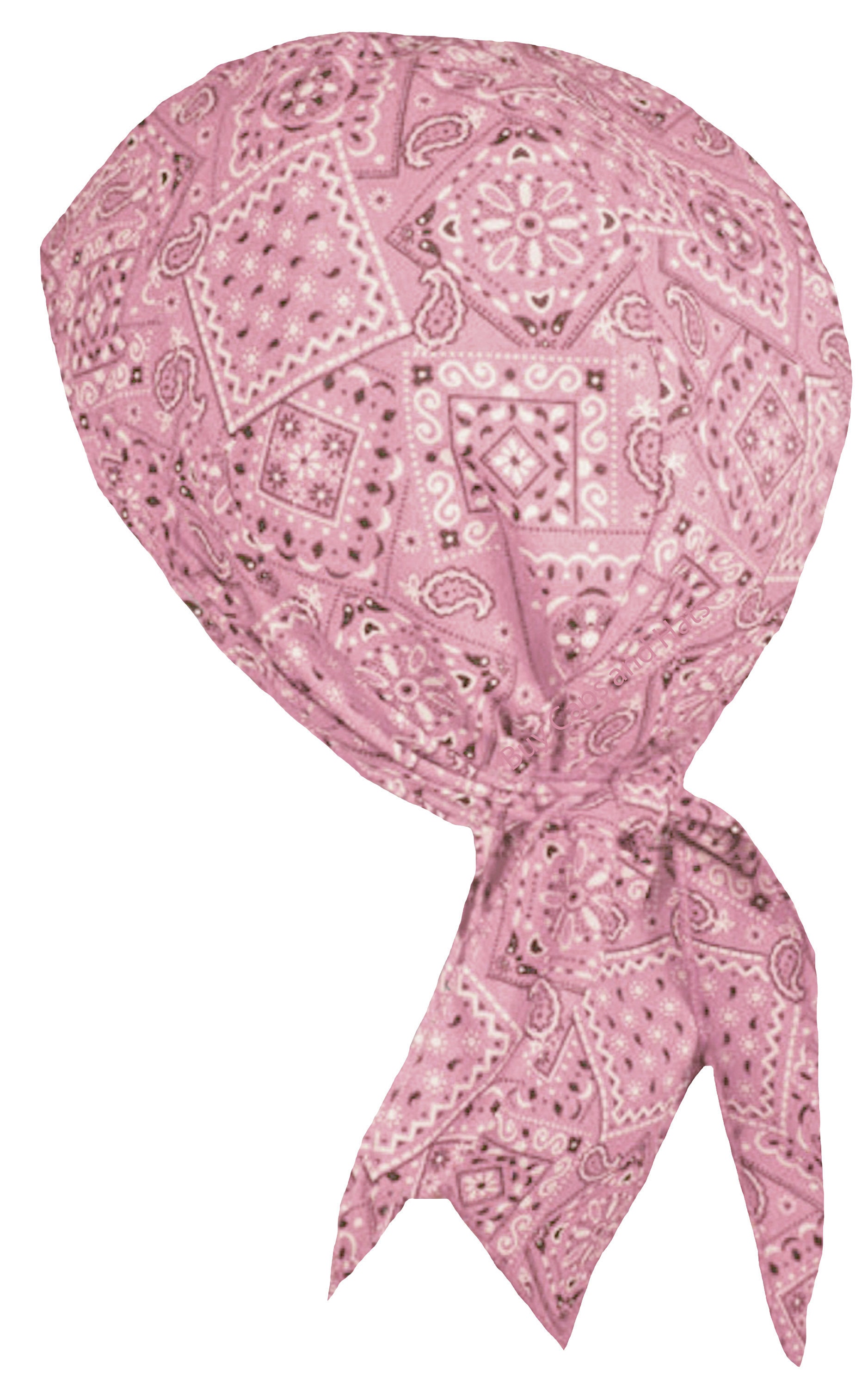 Pink Doo Rag Paisley Pattern DELUXE Du Bandana Ladies Skull | Etsy