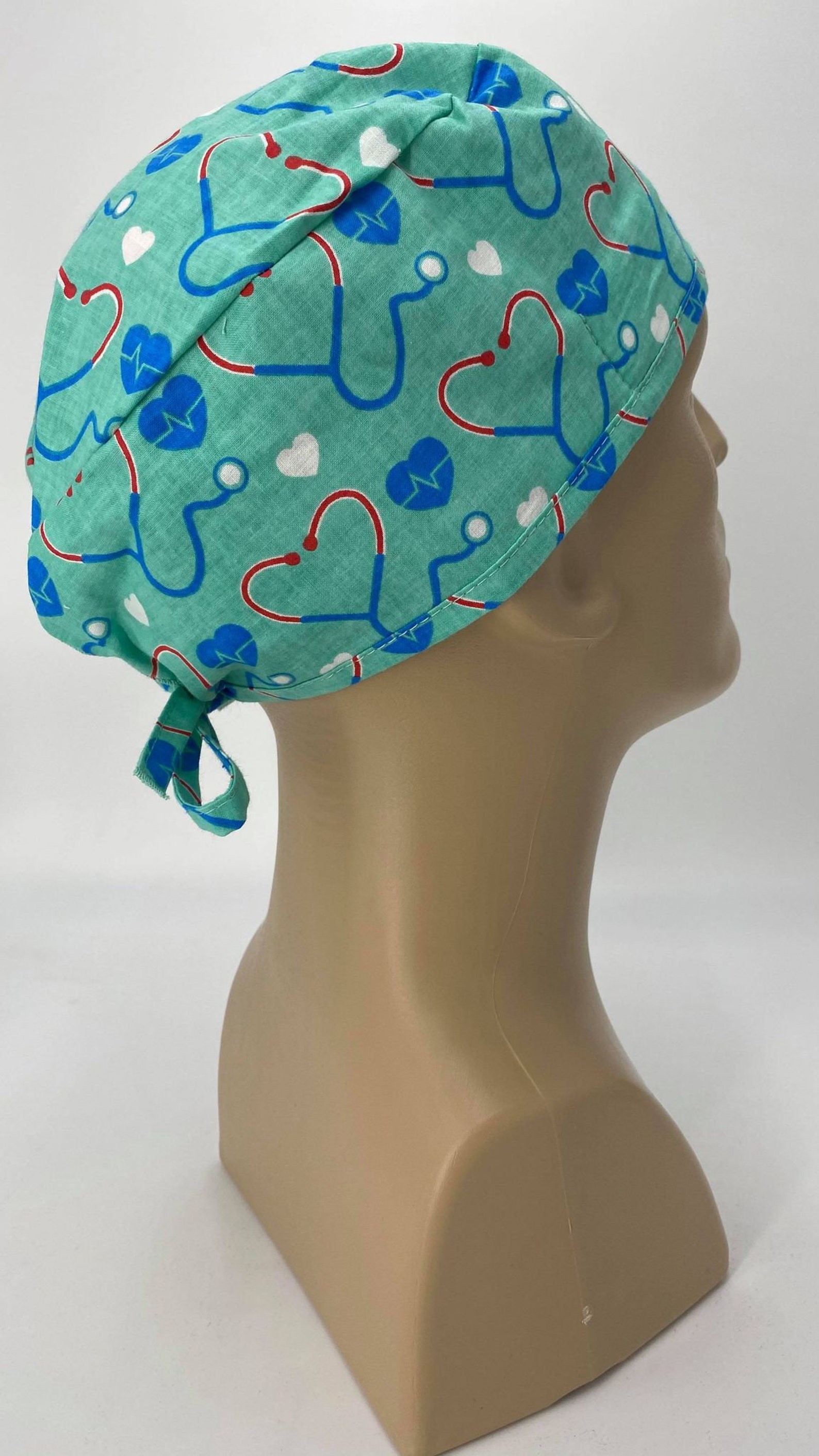 Scrub Hat EKG Hearts Nursing Cap Gift for Doctor Cardiologist | Etsy