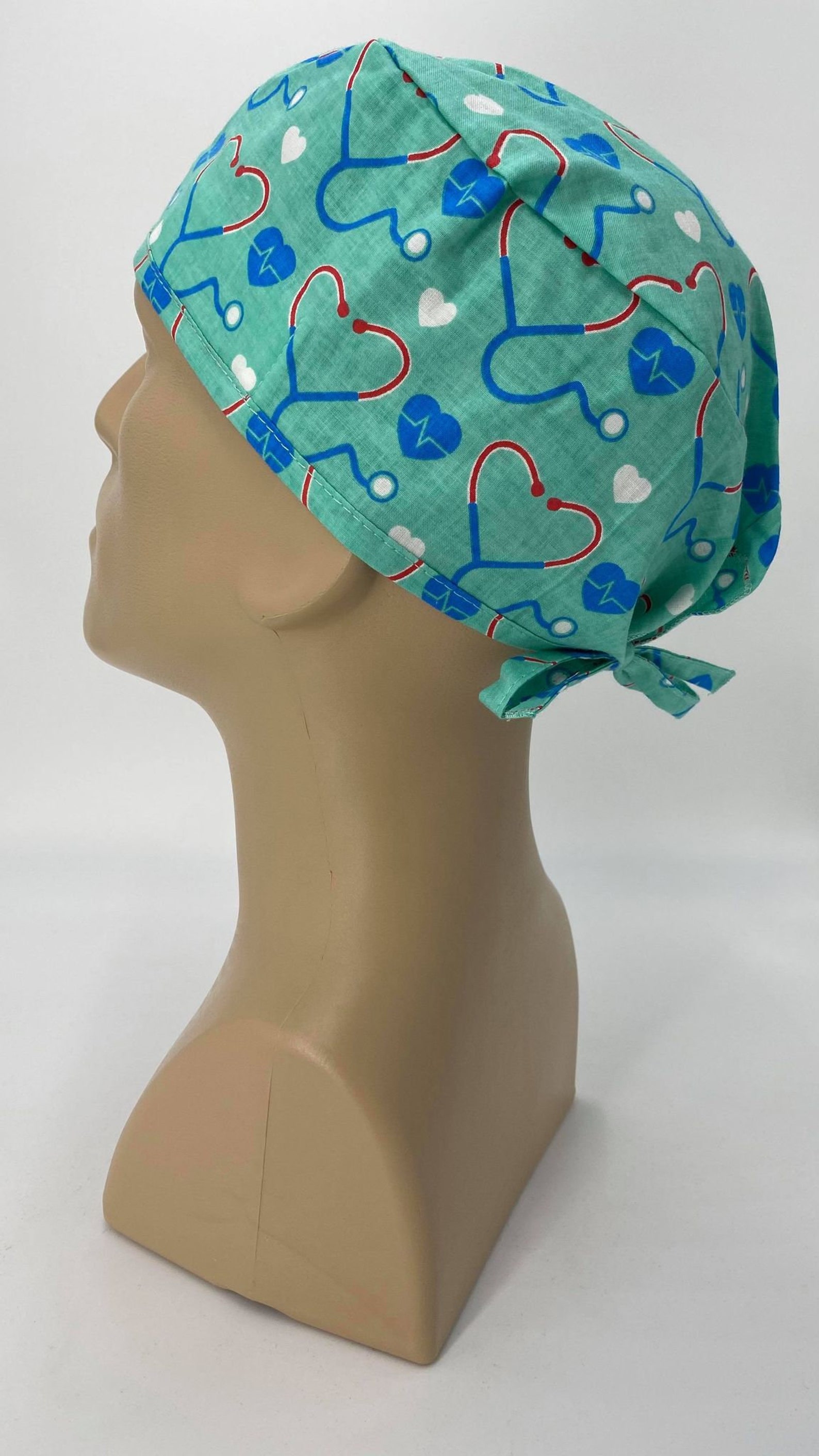 Scrub Hat EKG Hearts Nursing Cap Gift for Doctor Cardiologist | Etsy