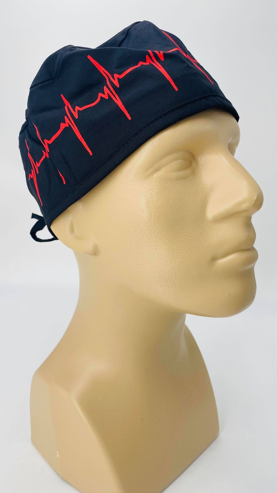 Cotton Scrub Cap: Caduceus, Skeleton, Spine, EKG - Nurse, Doctor Hat - Etsy