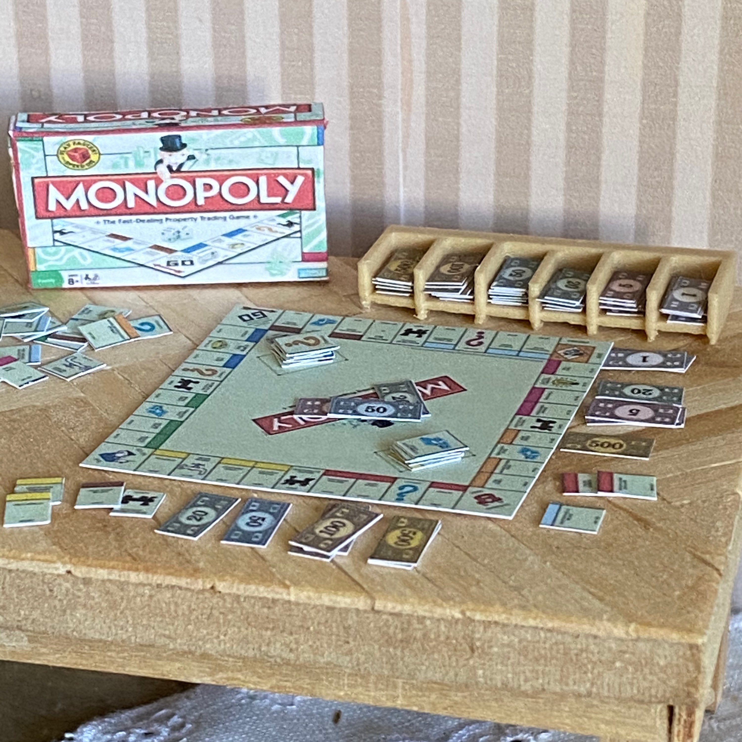Monopoly Miniature Dollhouse Board Game. | Etsy