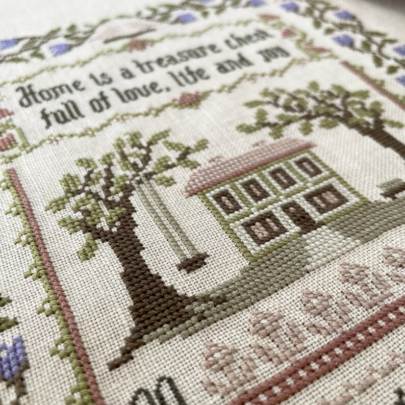Home Sampler Cross Stitch PDF Pattern, Instant Download PDF - Etsy