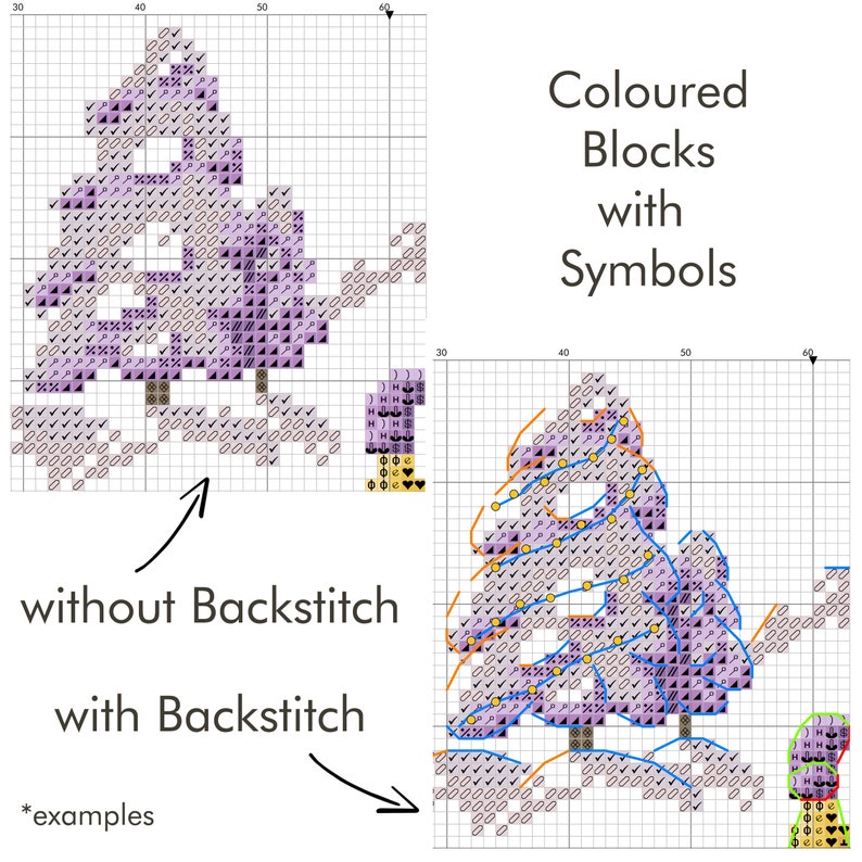 Glass Ball Cross Stitch PDF Pattern Bundle, 12 Months Cross Stitch ...