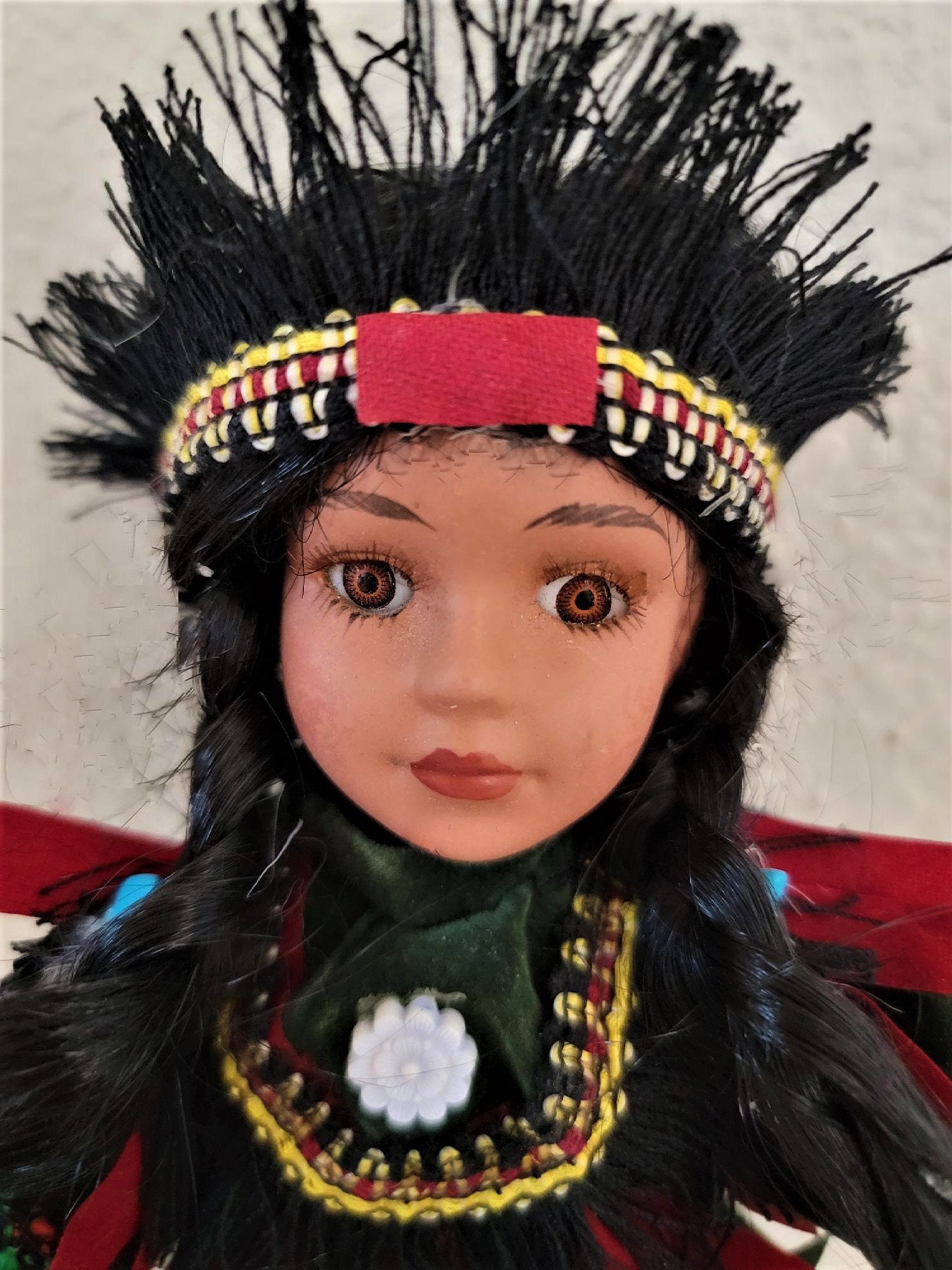 Vintage Native American Porcelain Girl Doll - Elizabeth Collection - 8 ...