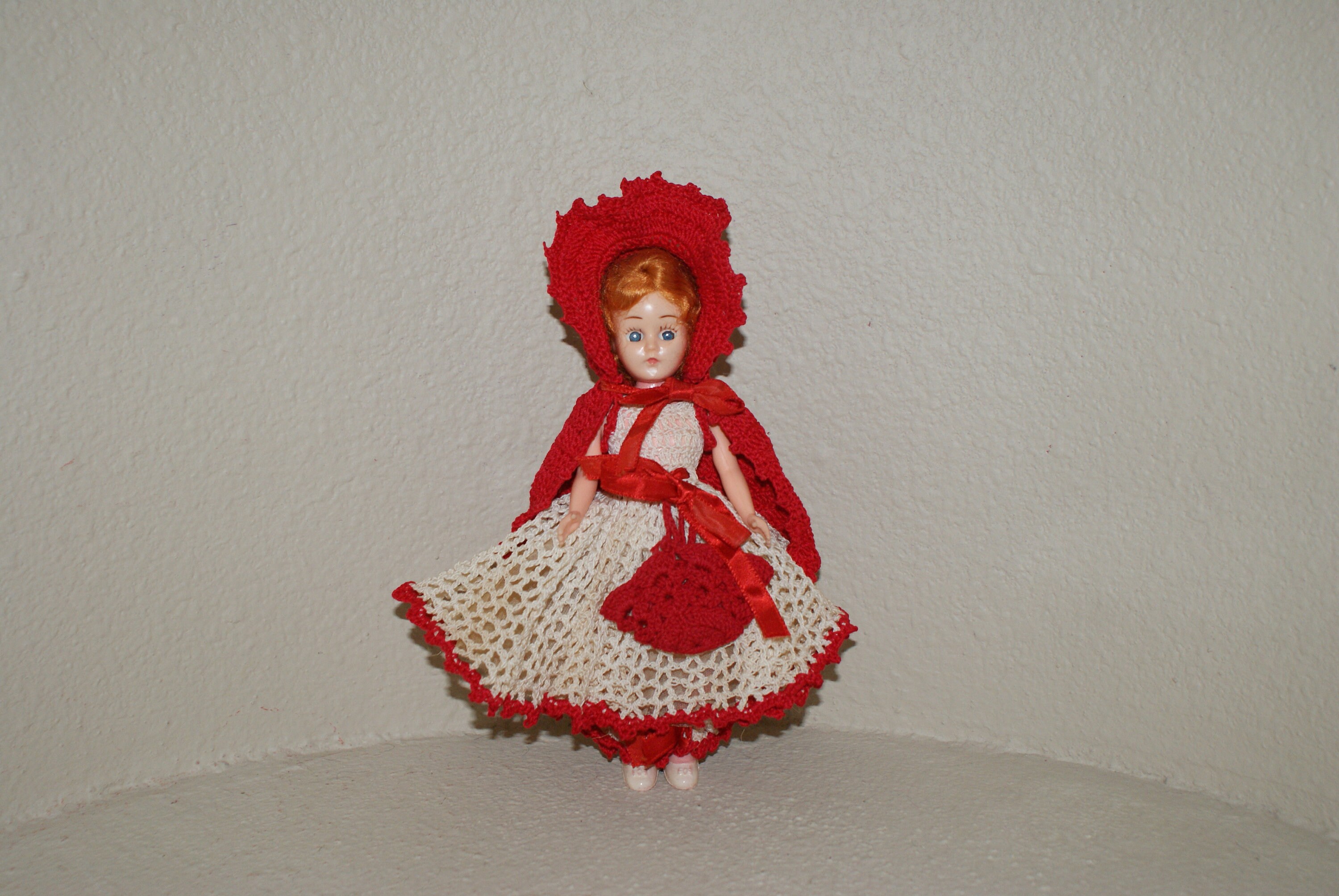 Vintage 60s Little Red Riding Hood Doll - Etsy