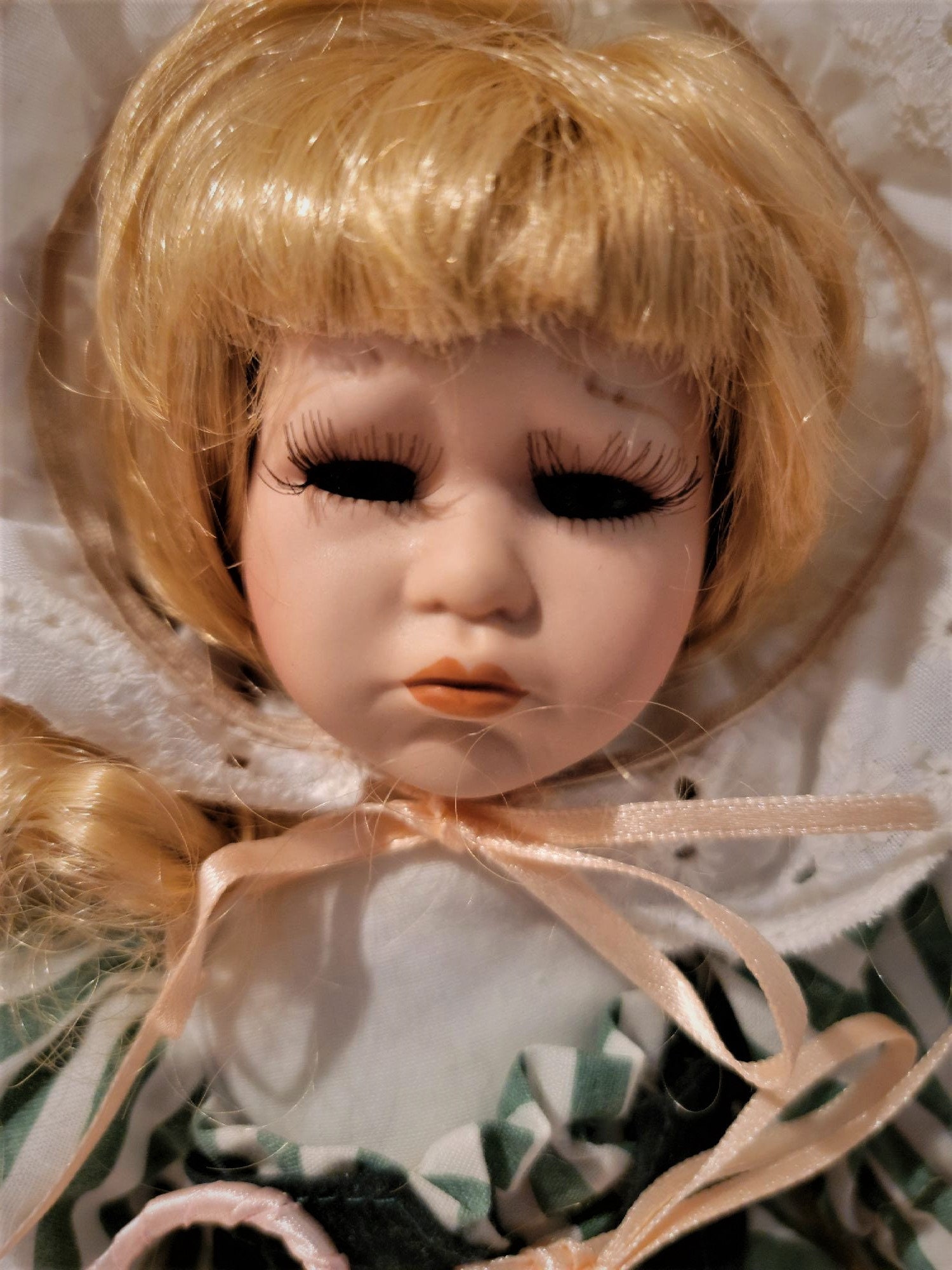Precious Porcelain Doll With Sad-pouty Face - Etsy