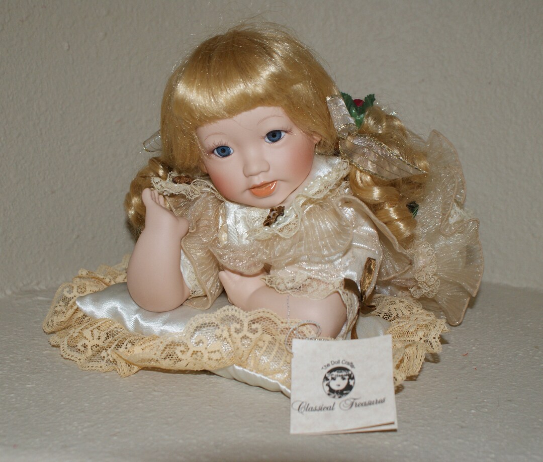 Vintage Classical Treasures Baby Girl Doll With Pillow - Etsy