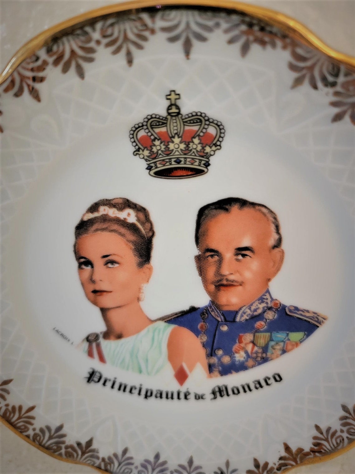 Vintage Plate of Princess Grace and Prince Rainer of Monaco - Etsy