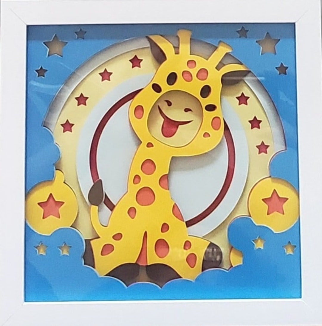 Baby Giraffe Shadow Box - Etsy