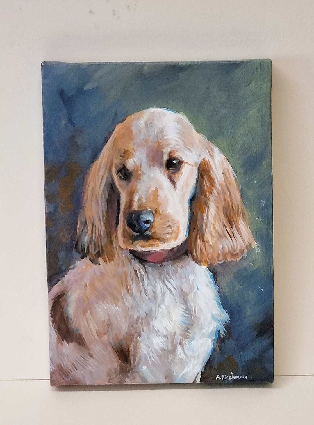 Small Hand Painted Mini Pet Animal Portraits, Custom Dog Horse Painting ...