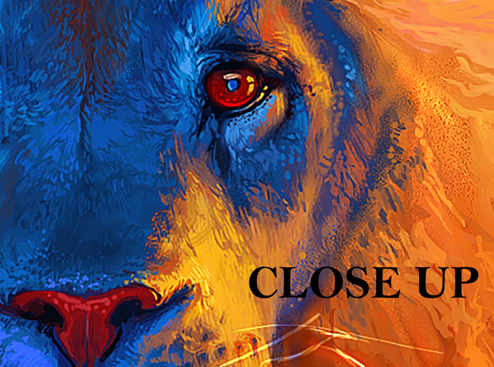 Lion Animal Art Safari Animal Poster Big Cat Poster - Etsy